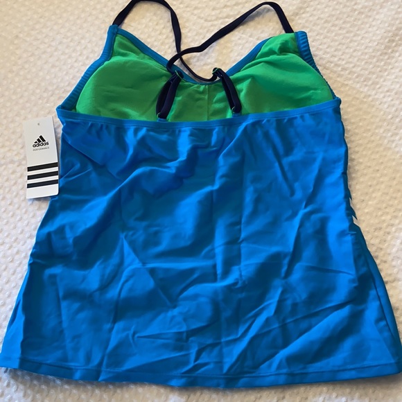 adidas | Swim | Nwt Adidas Tankini Top Swimsuit Crisscross Straps ...